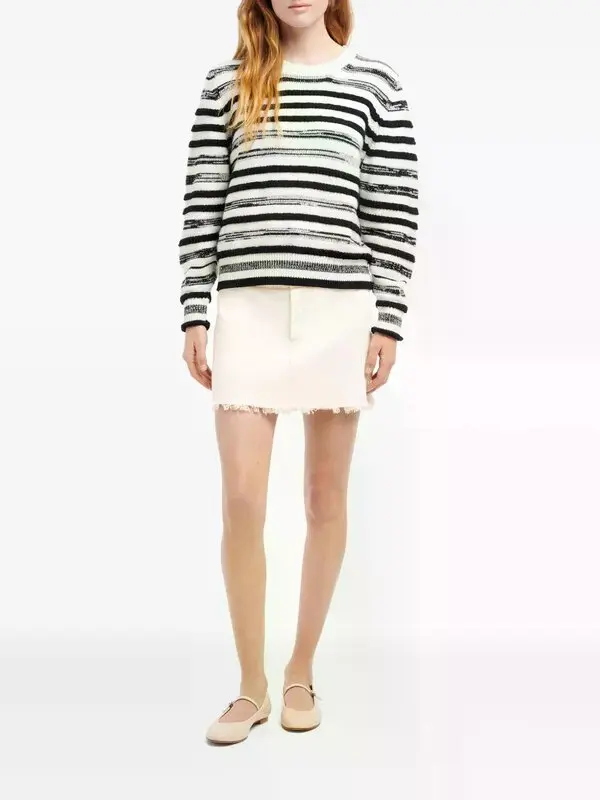 BARRIE Striped Sweater - Black