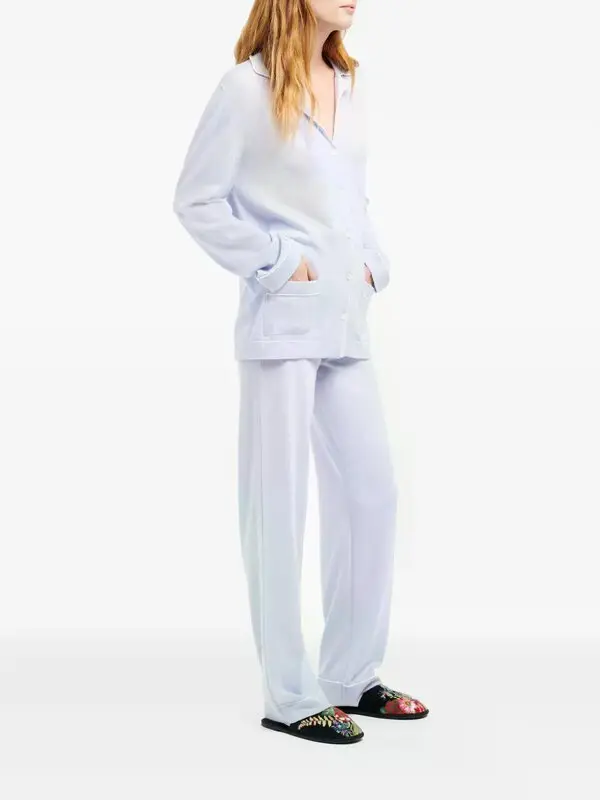 BARRIE Ultra-fine Trousers - Blue