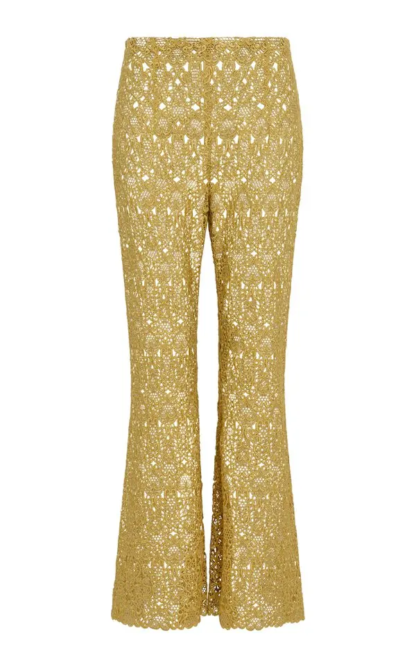 Gabriela Hearst Phoenix Lace Flared Pants