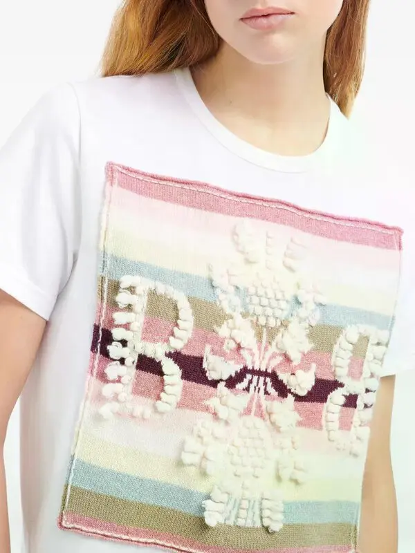 BARRIE Logo-patch T-shirt - White