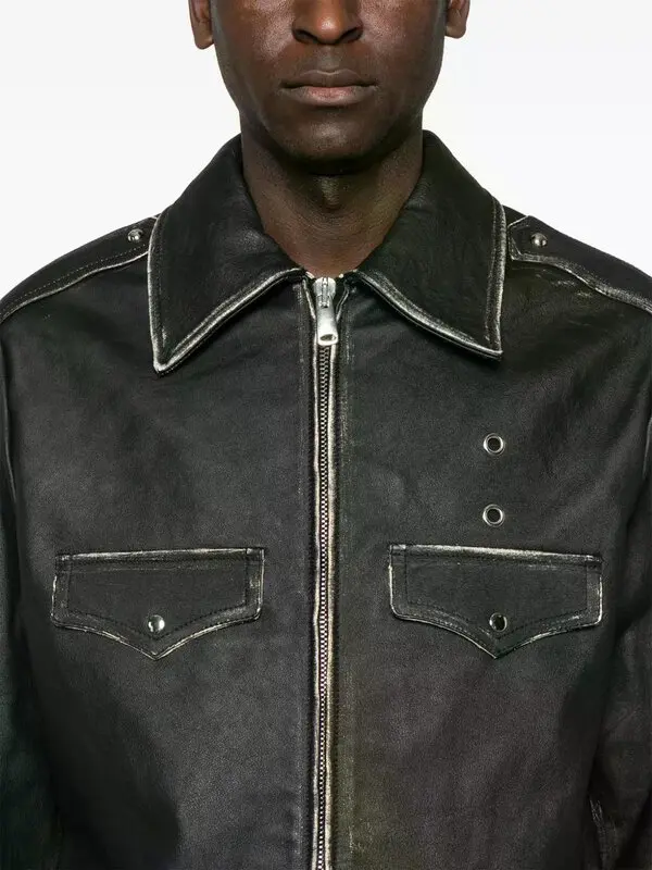 Coperni Leather Body Jacket