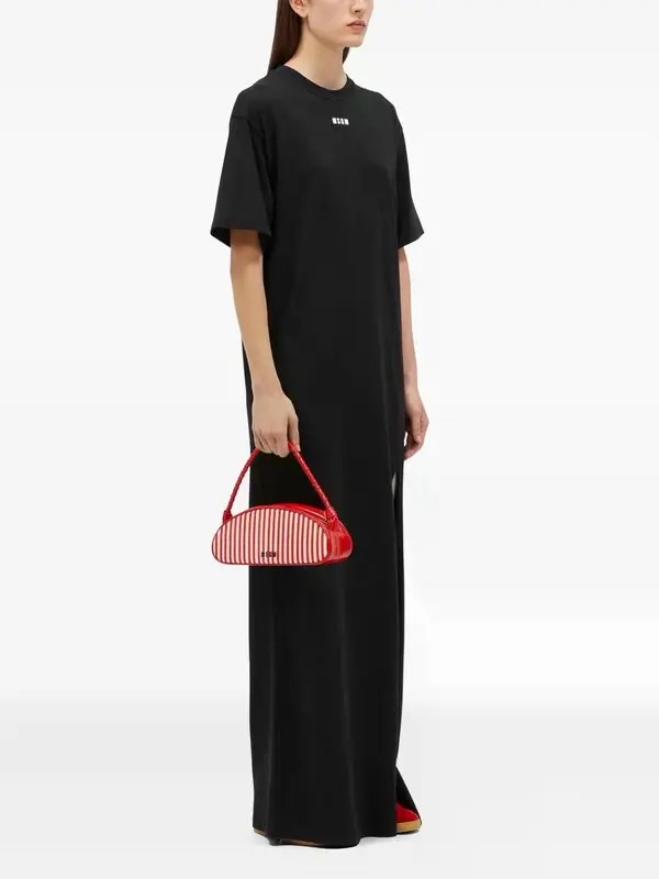 MSGM Logo-print Maxi Dress - Black