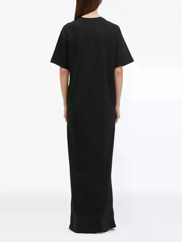 MSGM Logo-print Maxi Dress - Black