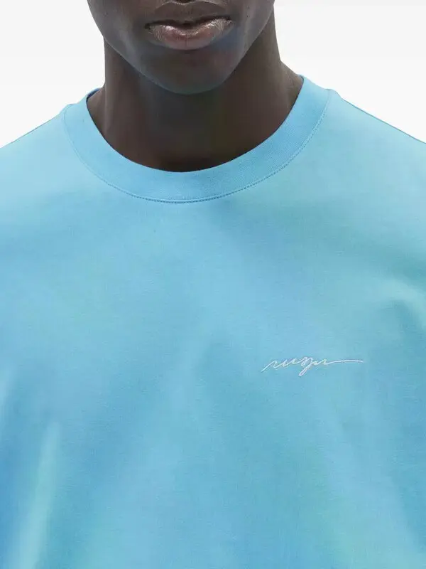 MSGM Logo-embroidered T-shirt