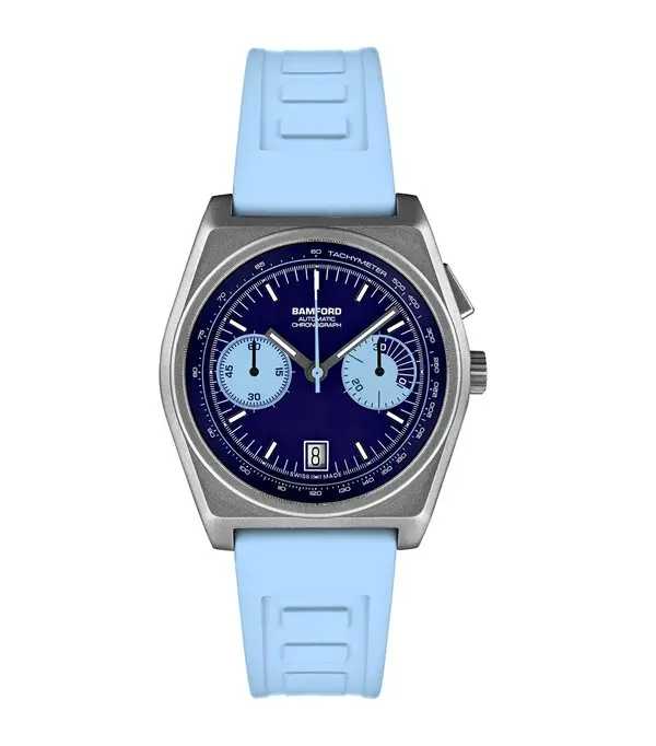 BAMFORD LONDON Titanium Chronograph Watch - Blue