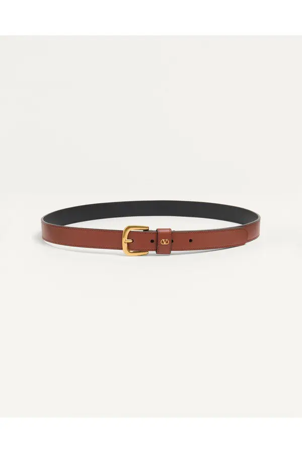 Valentino Garavani Vlogo Signature Belt - Natural