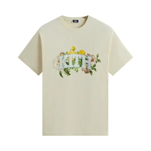Kith Floral Arch Vintage Tee - Cream