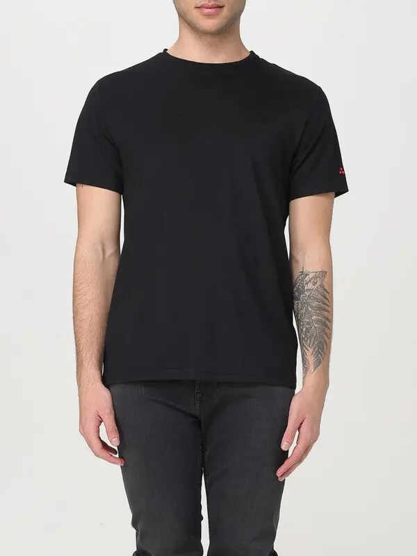 Peuterey Cotton Blend Basic T-shirt - Black