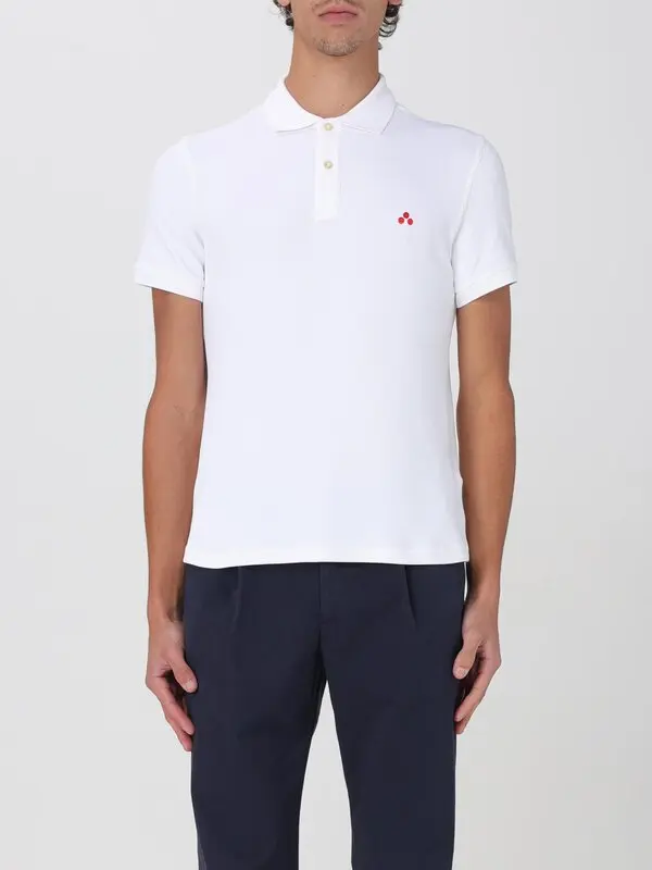 Peuterey Technical Fabric Polo With Logo - White