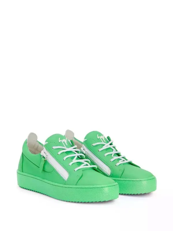 GIUSEPPE ZANOTTI Gail Leather Sneakers - Green