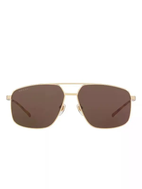 Gucci Oversize-frame Sunglasses - Gold