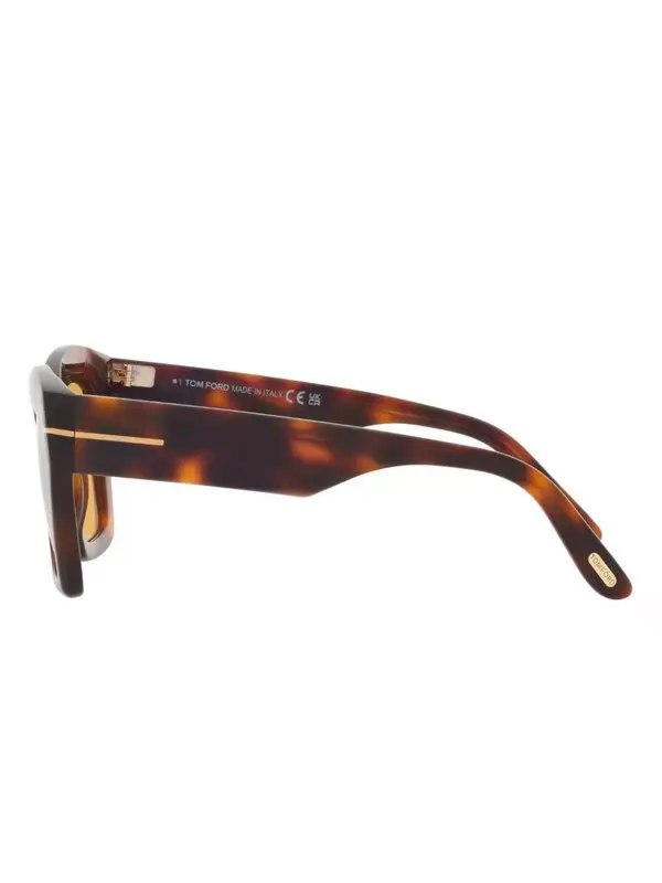 TOM FORD Luna Oversized Sunglasses - Green