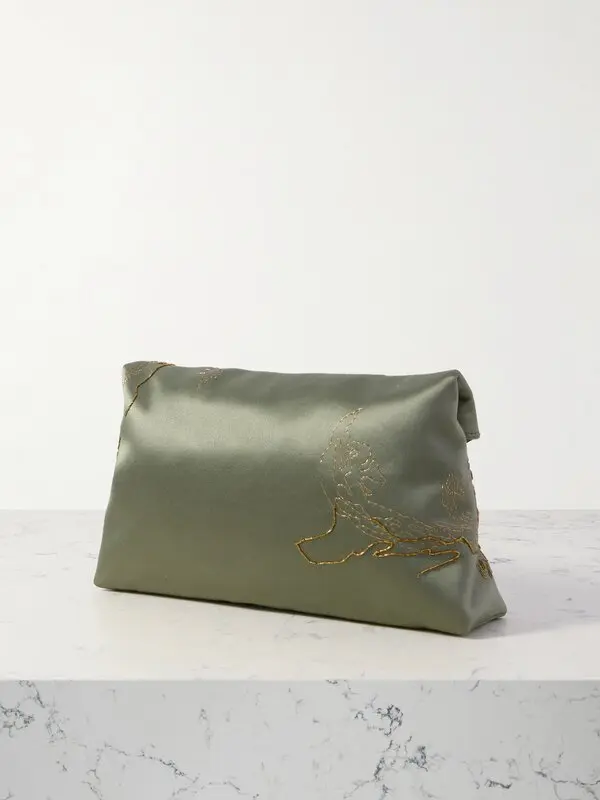 Dries Van Noten Embellished Embroidered Clutch