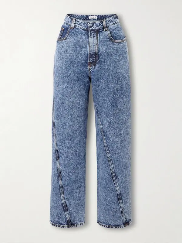 Alaïa Paneled Baggy Jeans