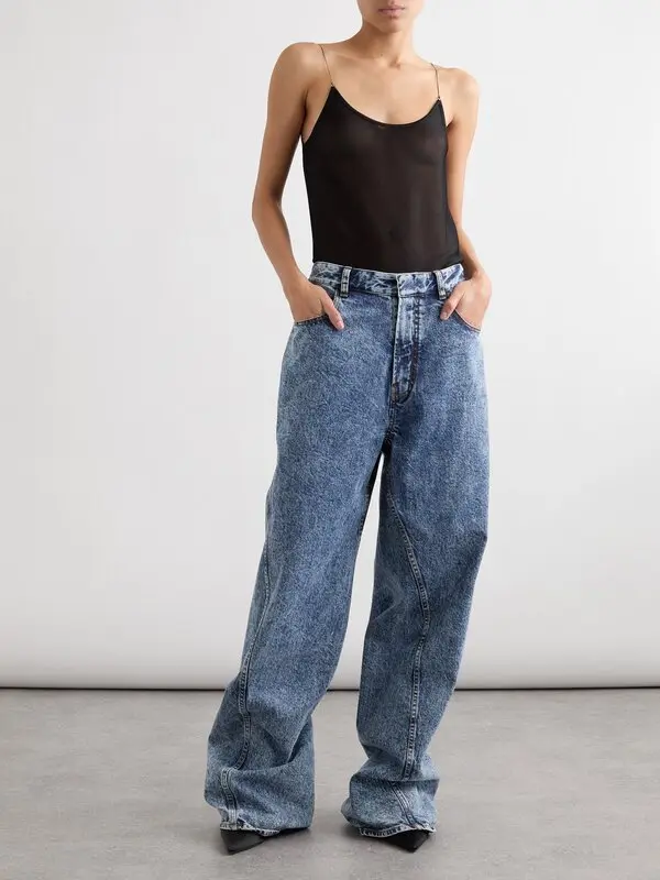 Alaïa Paneled Baggy Jeans