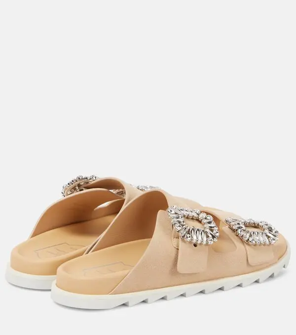 ROGER VIVIER Slidy Viv' Suede Slides