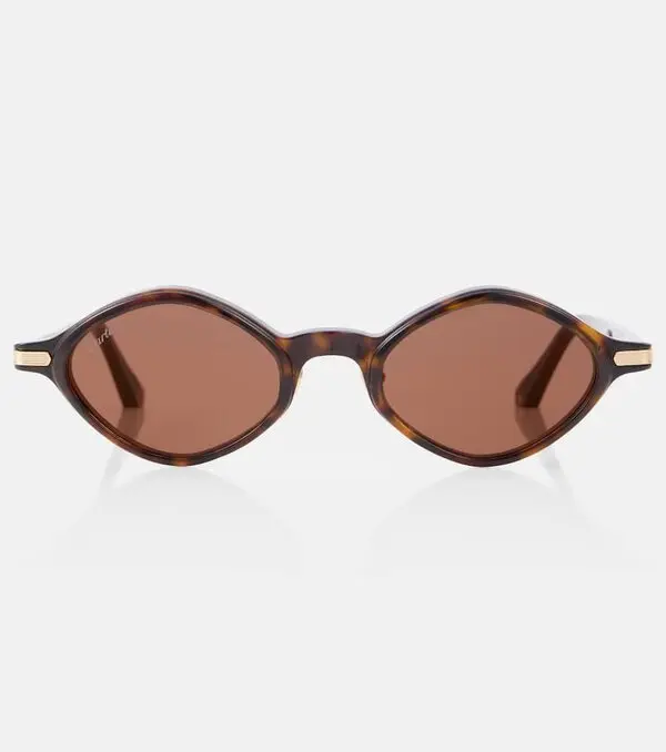 Cartier Premiere De Oval Sunglasses - Brown