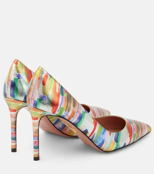 AQUAZZURA Purist 85 Leather Pumps