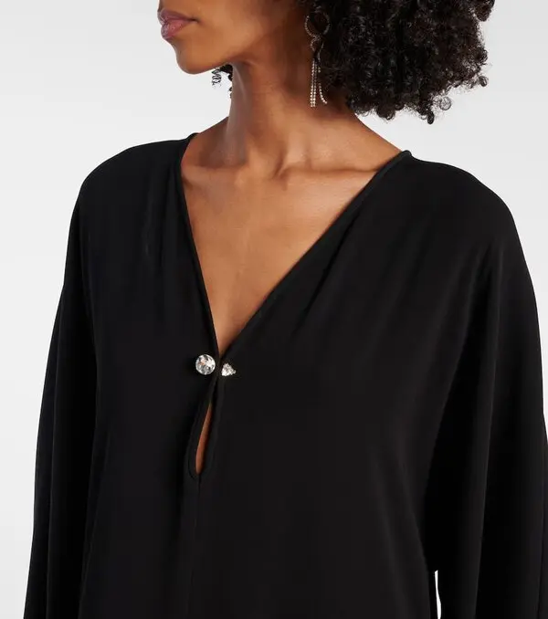Max Mara Lillo Cady Maxi Dress - Black