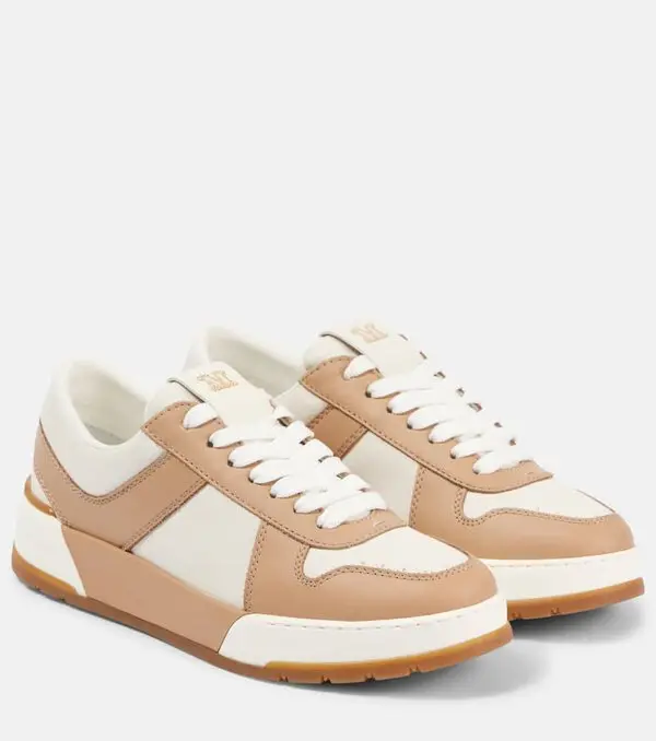 Max Mara Chill Leather Lace-up Sneakers