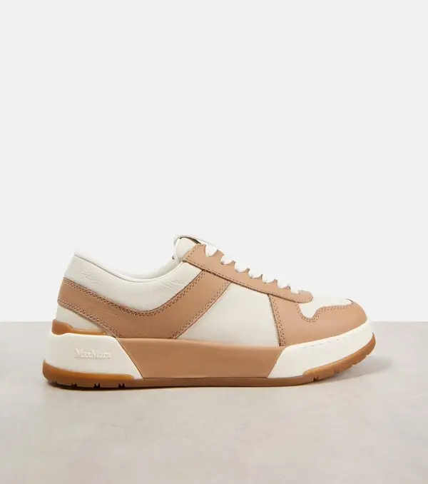 Max Mara Chill Leather Lace-up Sneakers