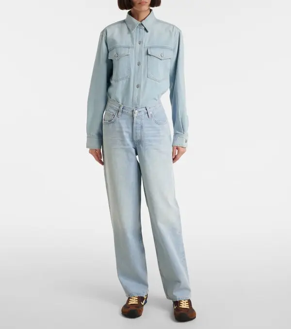 AGOLDE V-waist Baggy Straight Jeans