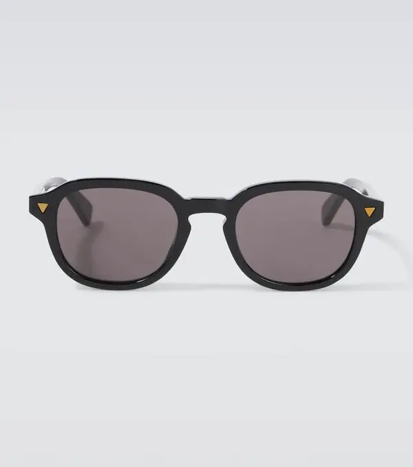 Bottega Veneta Round Frame Sunglasses - Black