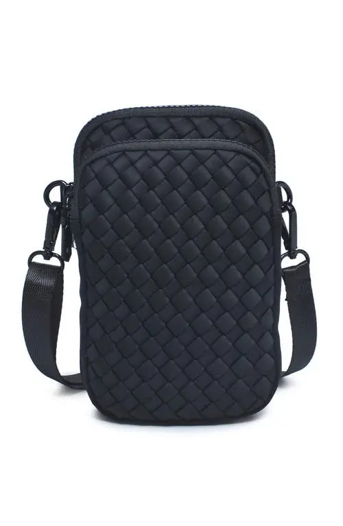 SOL AND SELENE Divide & Conquer Woven Neoprene Bag - Black