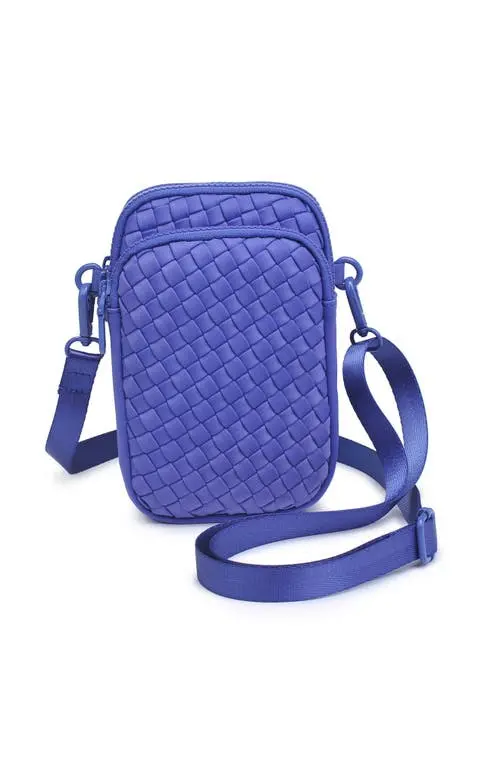 SOL AND SELENE Divide & Conquer Woven Neoprene Bag - Periwinkle