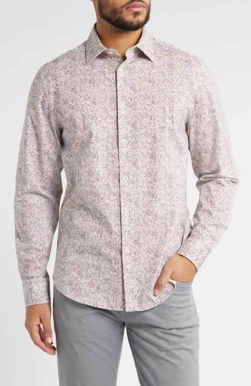 Bugatchi James Ooohcotton® Button-up Shirt - Jaffa