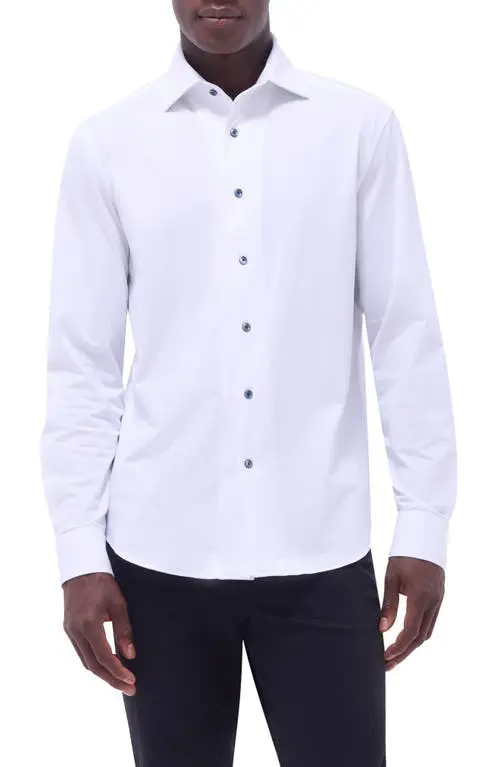 Bugatchi Devon Ooohcotton® Solid Button-up Shirt