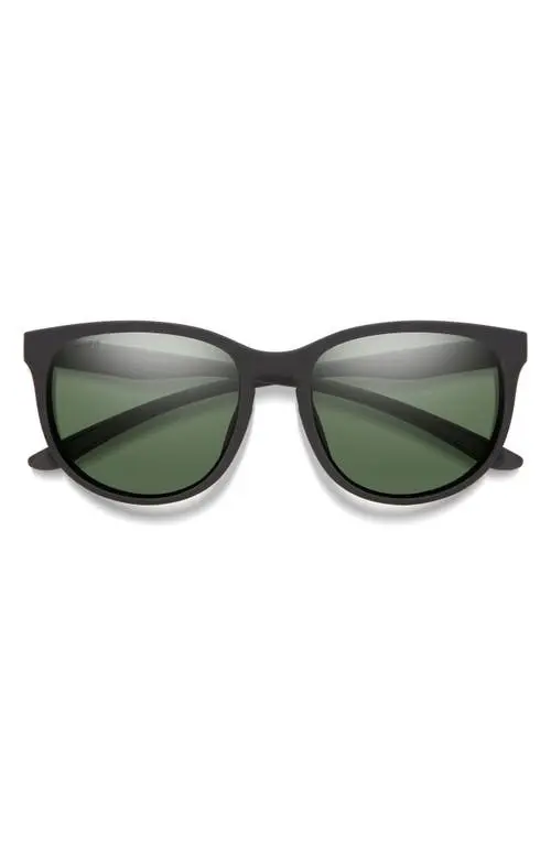 SMITH Lake Shasta 56mm Chromapop™ Polarized Sunglasses - Matte Black / Grey Green