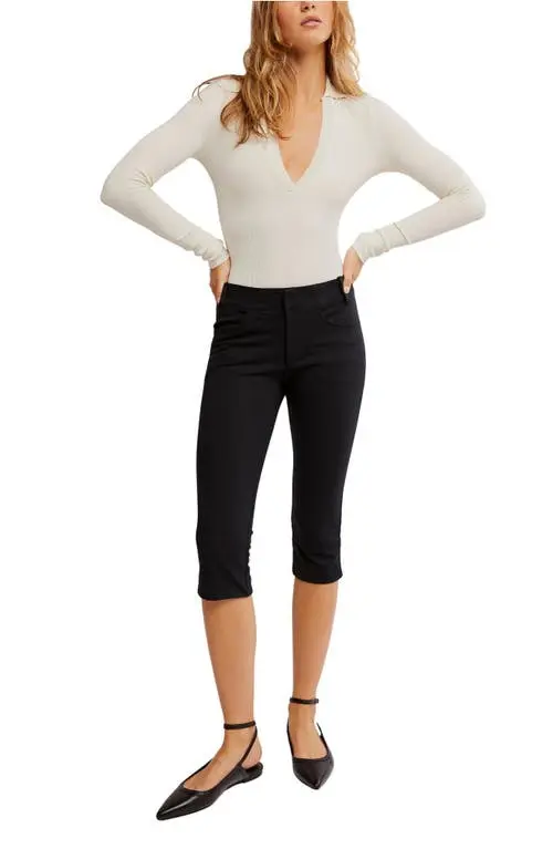 Free People Bette Super Slim Capri Pants