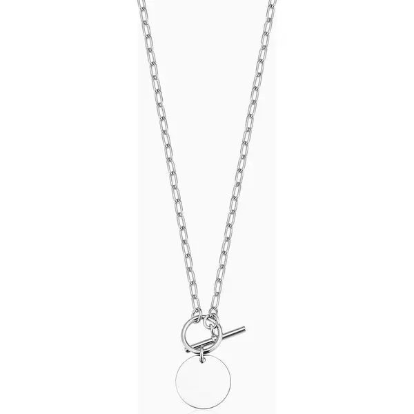 ORADINA Toggle Me Disc Pendant Necklace - Silver