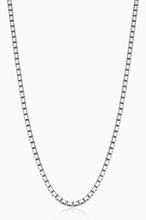 ORADINA The Edge Box Link Chain - Silver