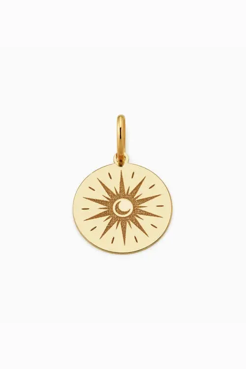 ORADINA 14k Summer Solstice Pendant Charm - Yellow Gold