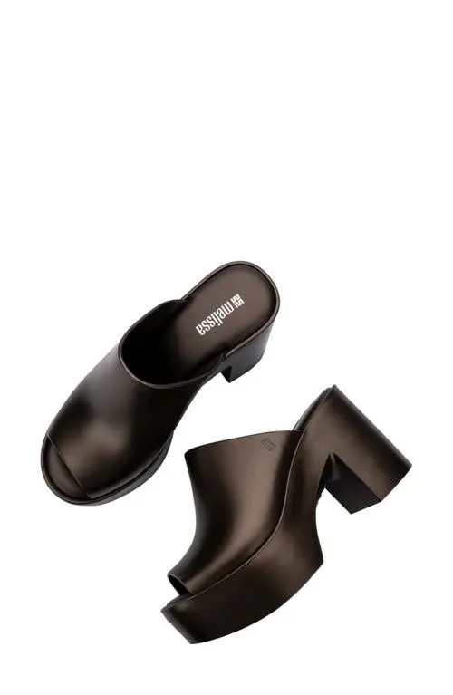 Melissa Hype Platform Slide Sandal - Bronze