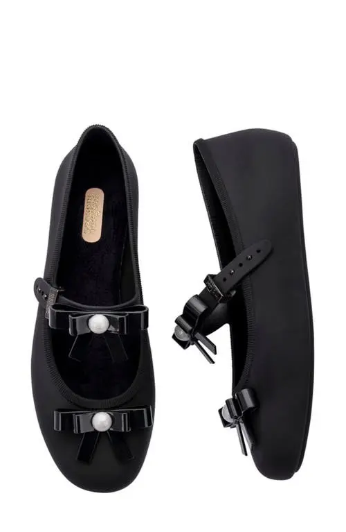 Melissa Soft Ballerina Bow Mary Jane Flat