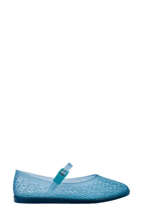 Melissa Harper Mary Jane Flat - Transparent Blue