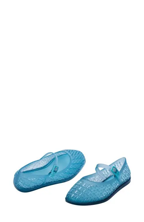 Melissa Harper Mary Jane Flat - Transparent Blue