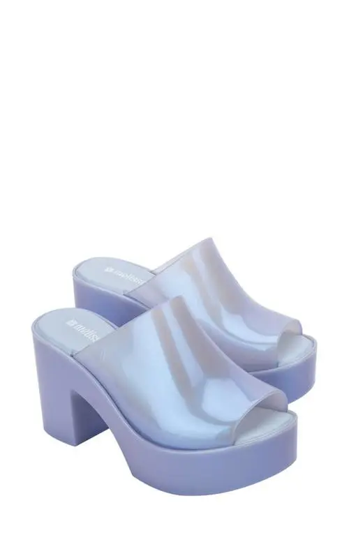 Melissa Hype Platform Mule - Pearly Blue