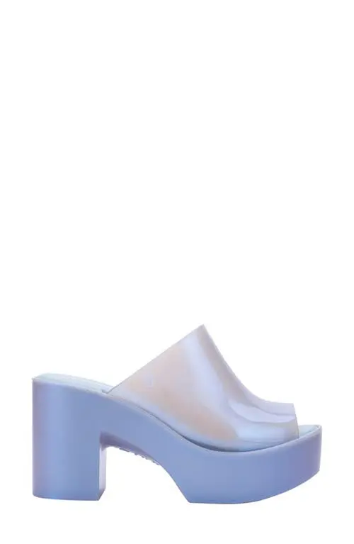 Melissa Hype Platform Mule - Pearly Blue