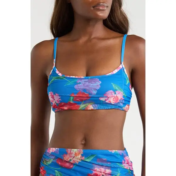 HUTCH Mazina Bikini Top - Blue/red