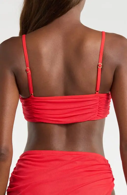 HUTCH Mazina Bikini Top - Solid Red