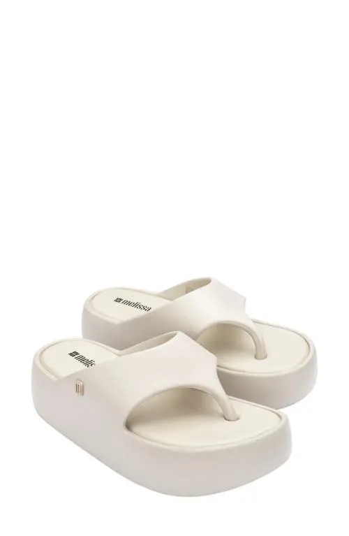 Melissa Free Platform Flip Flop - Beige