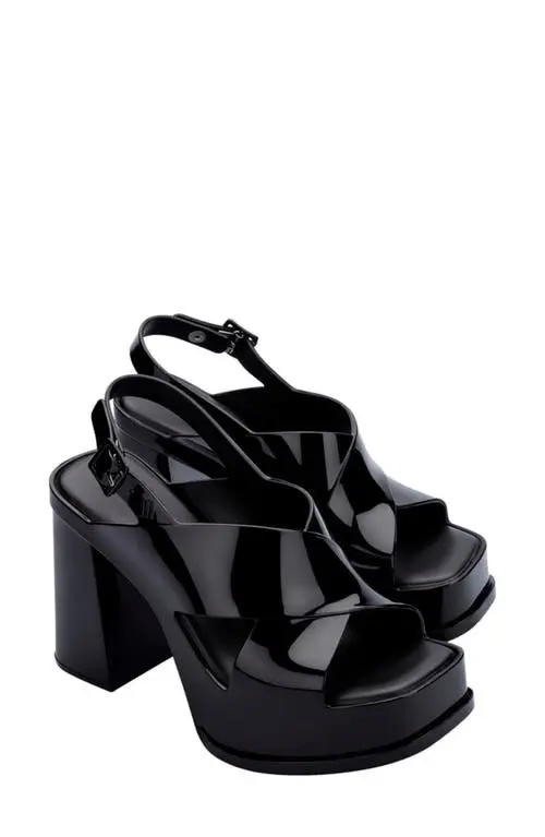 Melissa Dance Slingback Platform Sandal - Black