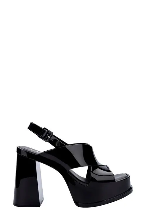 Melissa Dance Slingback Platform Sandal - Black