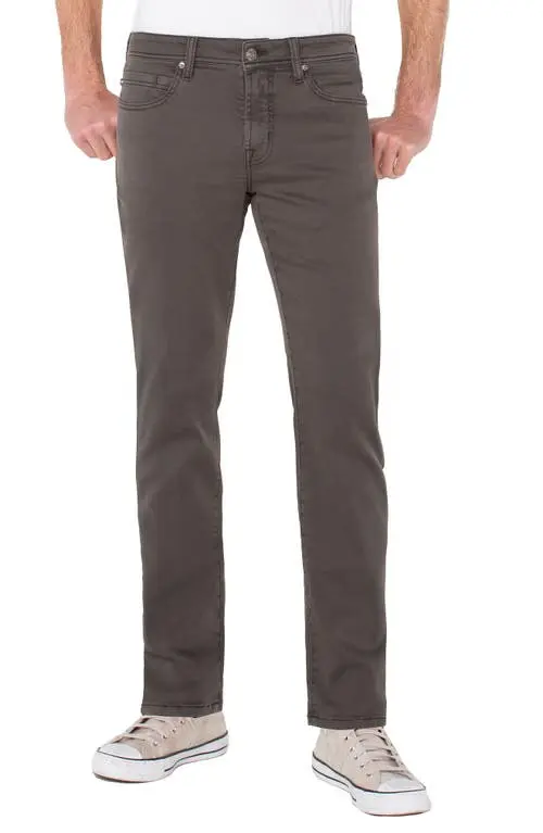 LIVERPOOL Kingston Modern Slim Straight Leg Twill Pants - Deep Earth