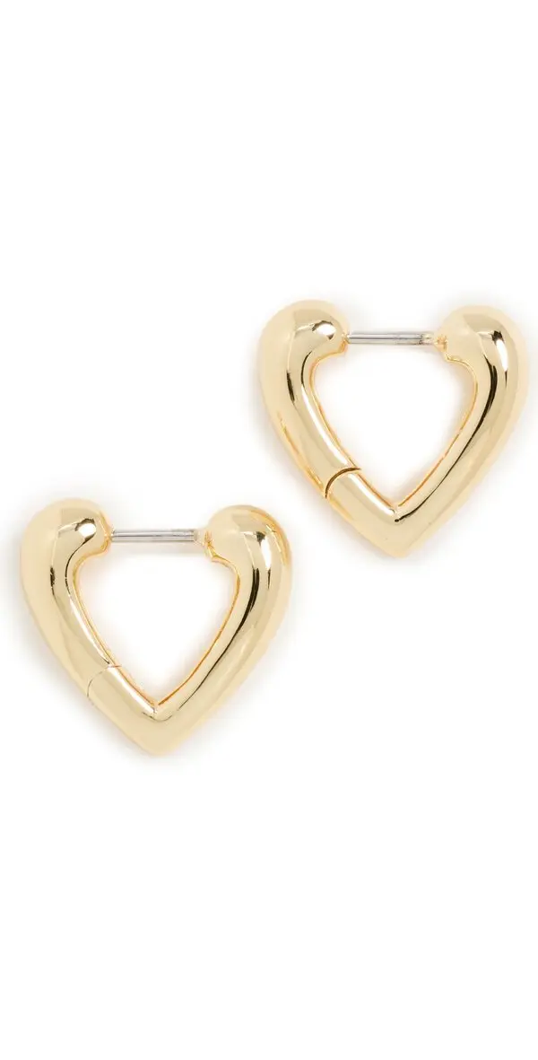 Gorjana Amour Heart Huggie Earrings - Gold
