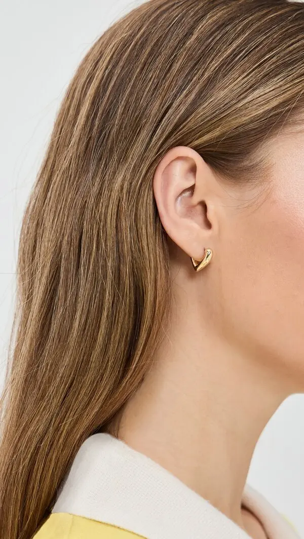 Gorjana Amour Heart Huggie Earrings